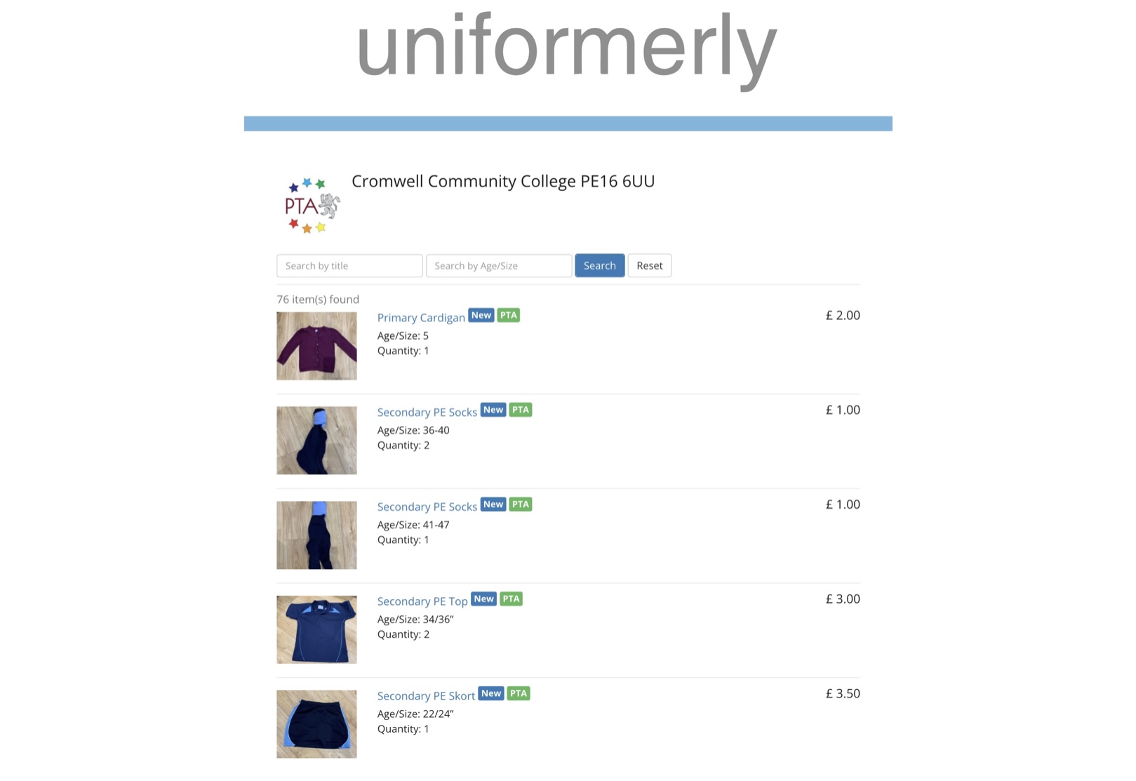 Uniformerly - School Uniform Recycling Initiative - a Community ...